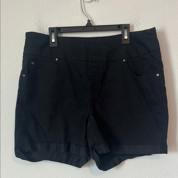Time and Tru | Shorts | Time And Tru Black Stretch Denim Pull On Shorts ...
